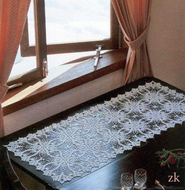 Самые красивые прямоугольные салфетки крючком
